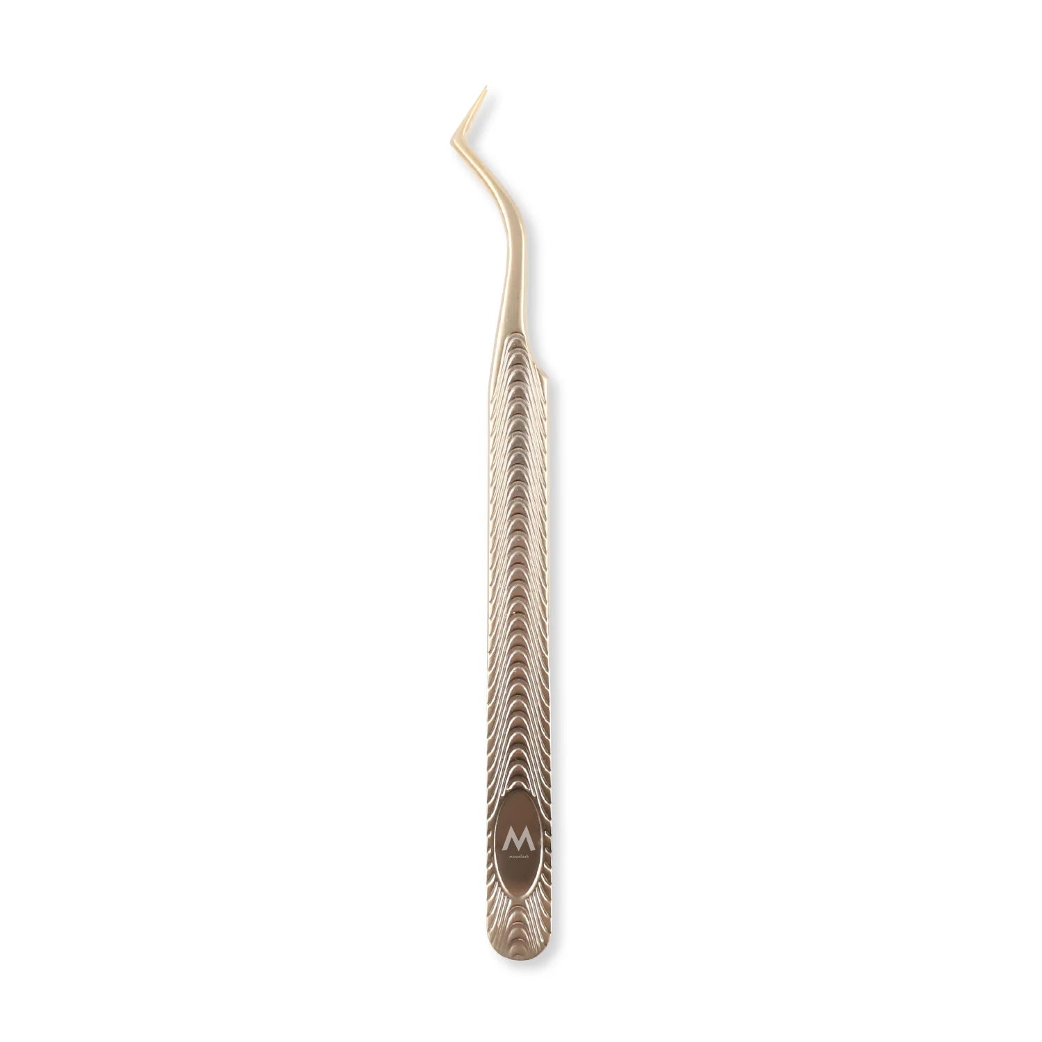 MF-02 Gold Fishbone Texture Tweezers-Eyelash Extension Tweezers – Moonlash